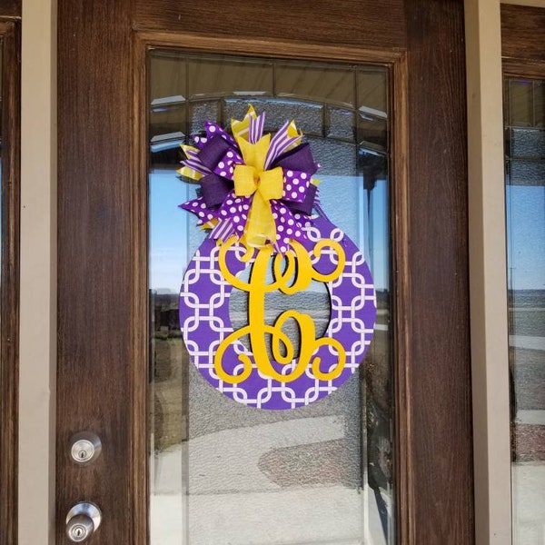 Lsu Door Hanger - Etsy