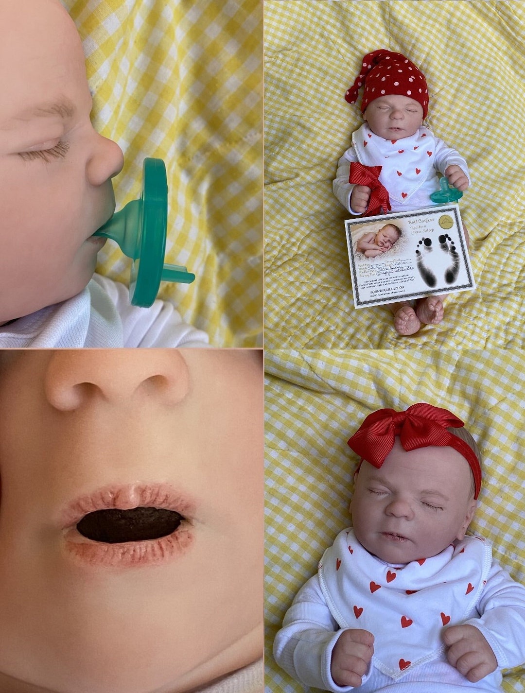 Ready to Ship, OPEN MOUTH Reborn Doll, Realborn Chase Asleep, Baby Girl ...
