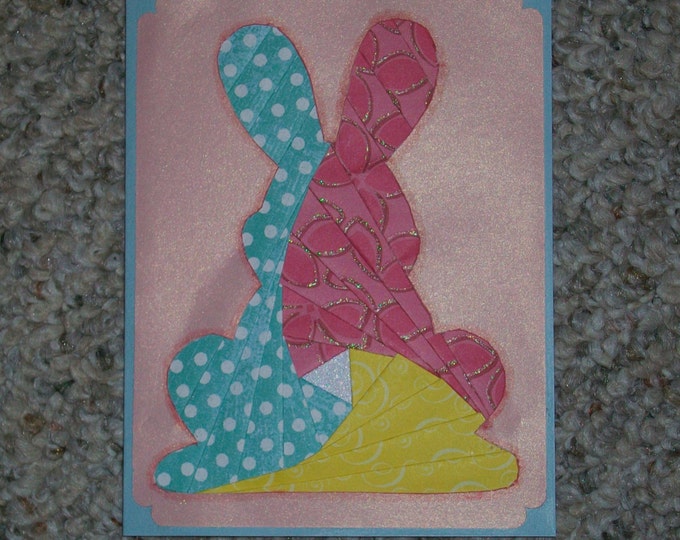 Rabbit Iris-folded Card - Etsy
