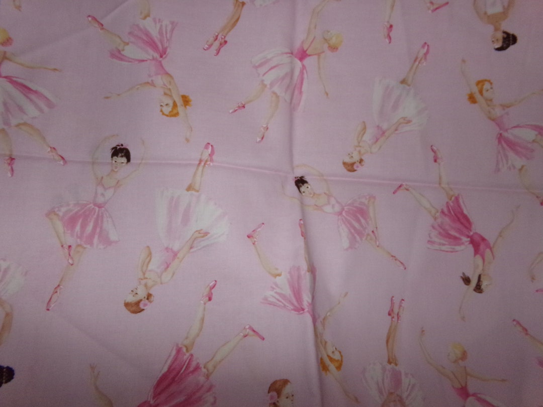 Ballet Fabric / Pink Ballerina Fabric / Timeless Treasures Ballerina ...