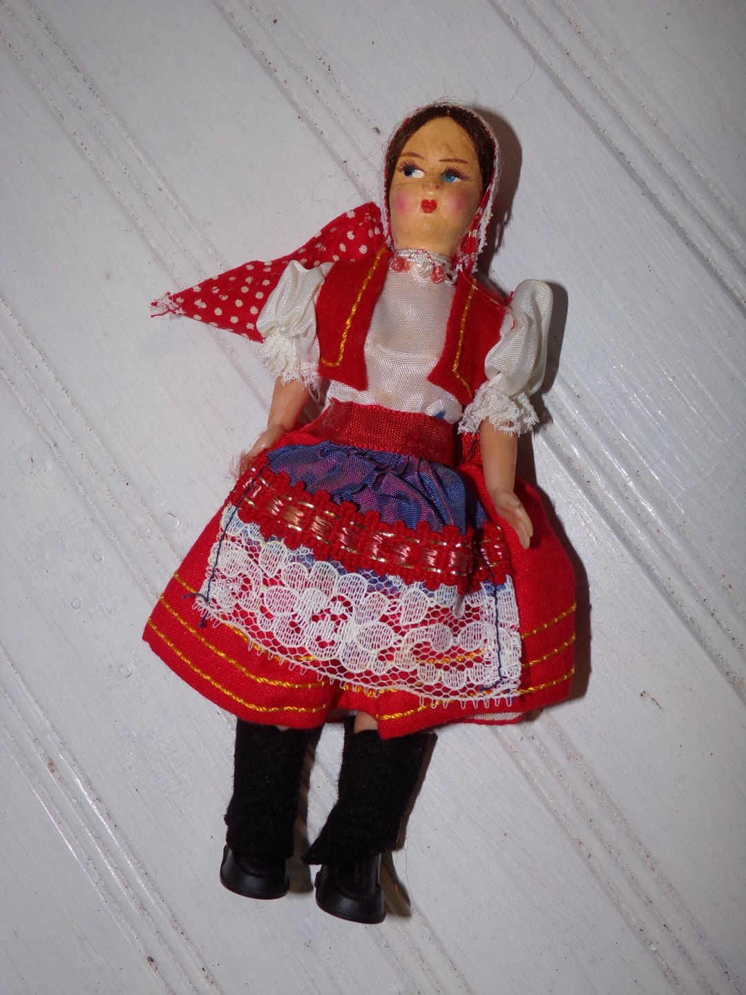 Vintage Italian Costume Dress Doll . Italian Heritage Doll . Handmade ...