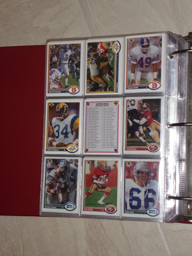 Vintage Football Complete Collection Trading Cards / 1991 - Etsy