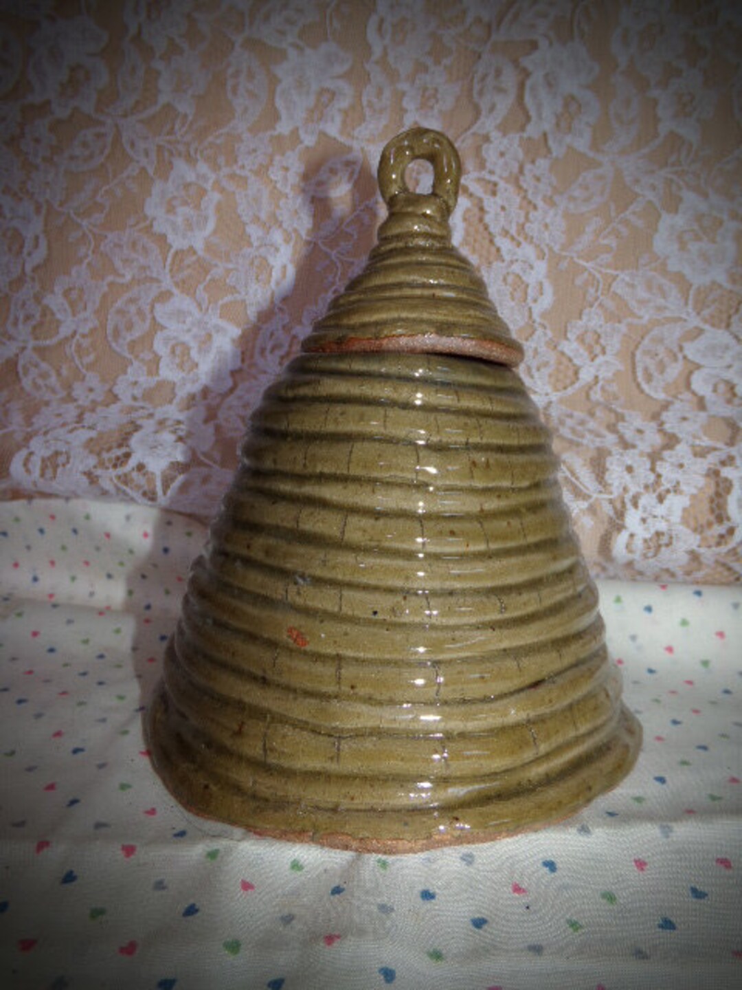 Large Vintage Bee Hive Pottery / Country Cottage Decor / Honey Bee Jar ...