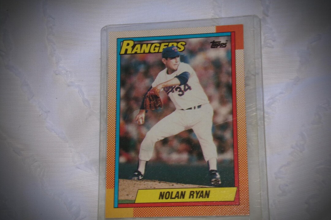 Vintage Nolan Ryan Baseball Card / Tops Vintage Cards / Rangers # 1 ...