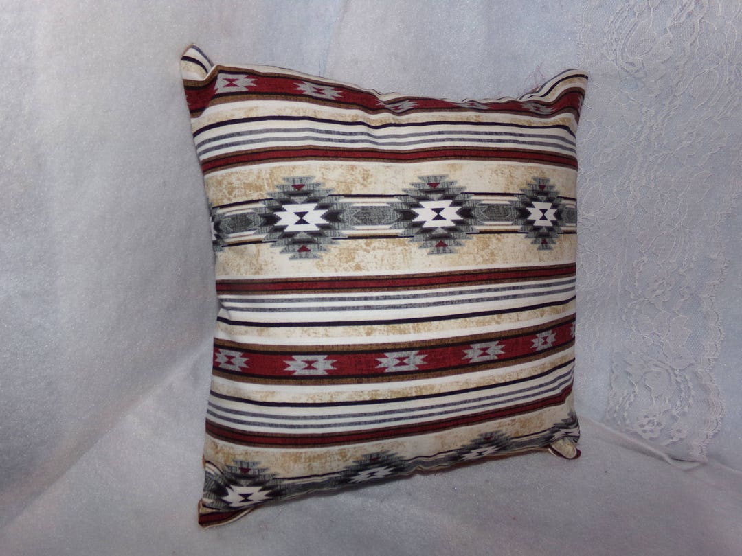 Native American Pillow. Hand Made Western Style Pillow . Decorative ...