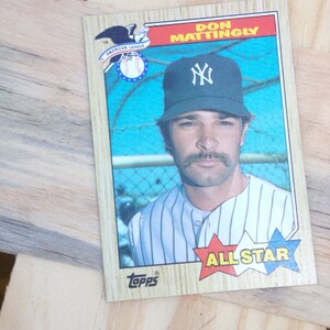 Topps Allstar Cards / 1986 AL Leaders Cards / Don Mattingly Yankees ...