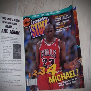 Vintage NBA Inside Stuff Magazine / Michael Jordan Magazine 1993 ...