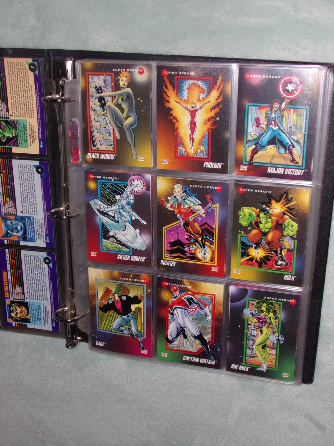 Vintage Marvel Rare Trading Cards / Super Heroes Trading Cards ...