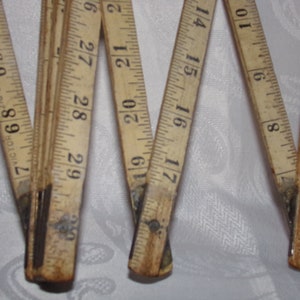 Vintage Carpenter Ruler / Victor Zig Zag Wooden Ruler / Antique ...