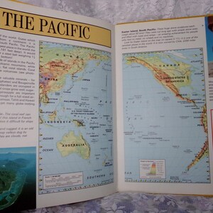 Vintage Childrens Atlas Book / Maps of the World / Facts of the World ...