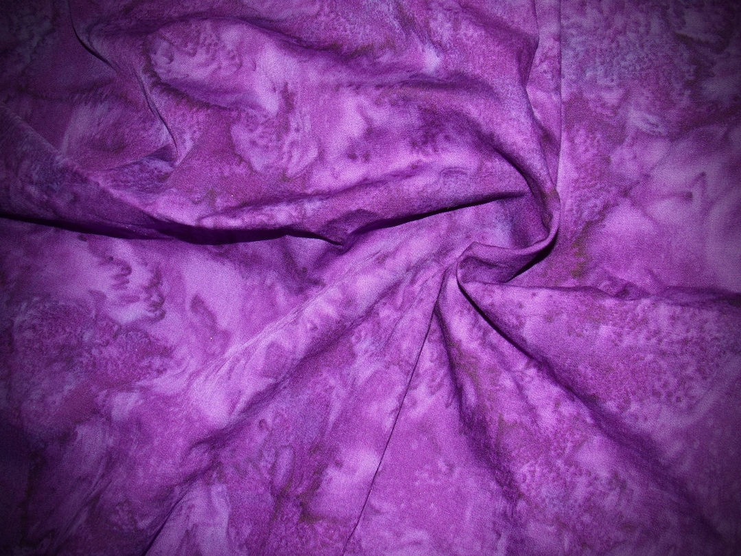 Purple Batik Fabric / Bali Water Color Violet / Remnants From My Stash ...