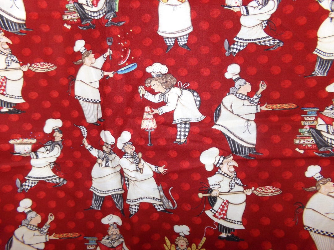 Fabric / Bakers Fabric / Chef Fabric / Pizza Maker Fabric / Baker Shop ...