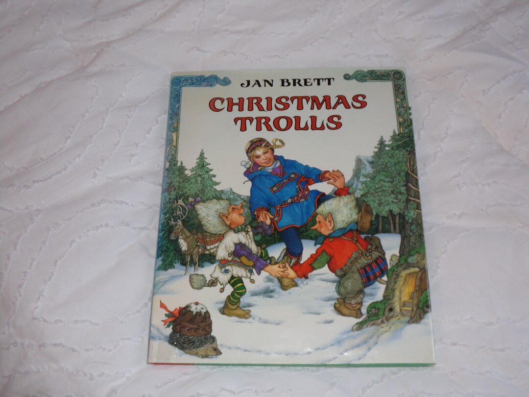 Vintage Childrens Books / Christmas Trolls Book / Books by Jan Brett - Etsy