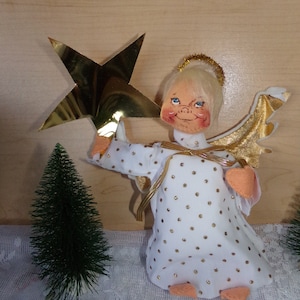 Vintage Annalee Doll Tree Topper / 1976 Tree Top Angel / Retro ...