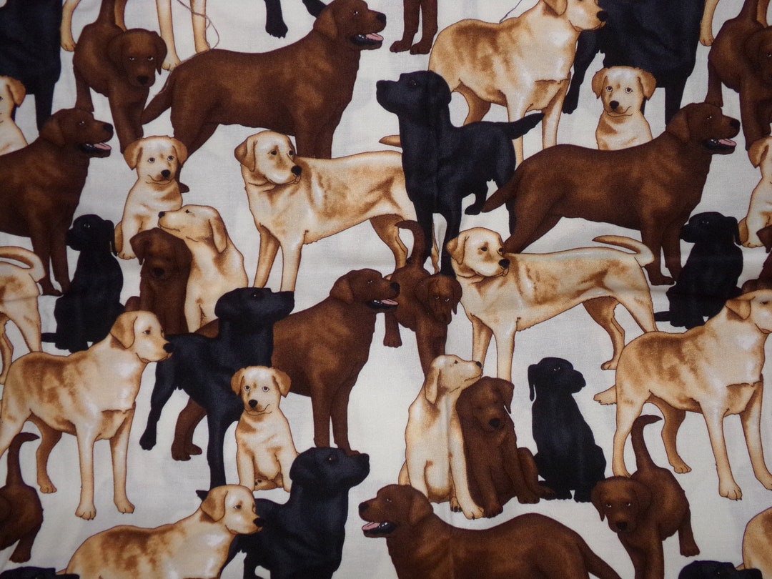 Fabric Labrador Retriever Fabric / K 9 Fabric / Service Dog Fabric ...
