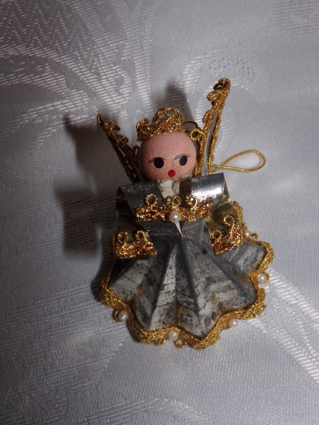 Retro Tin Can Angel Ornament / Rare Tin Angels / 60s Christmas ...