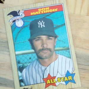 Topps Allstar Cards / 1986 AL Leaders Cards / Don Mattingly Yankees ...