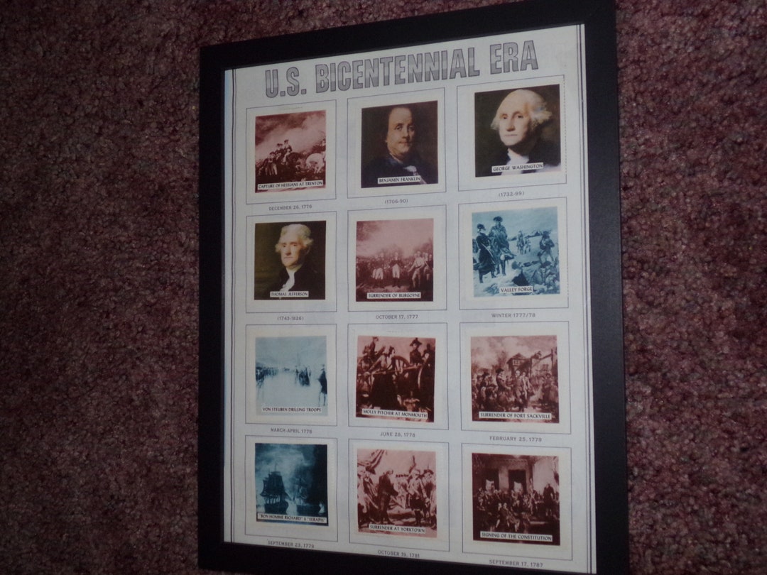 US Bicentennial Large Stamp Collection / Rare Set of 12 Bicentennial ...