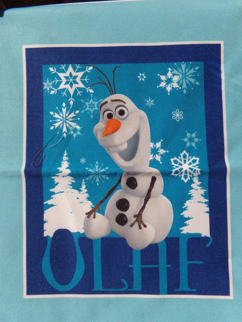 Disney Olaf Fabric Panel / Small Olaf Fabric Panel / Out of Print ...