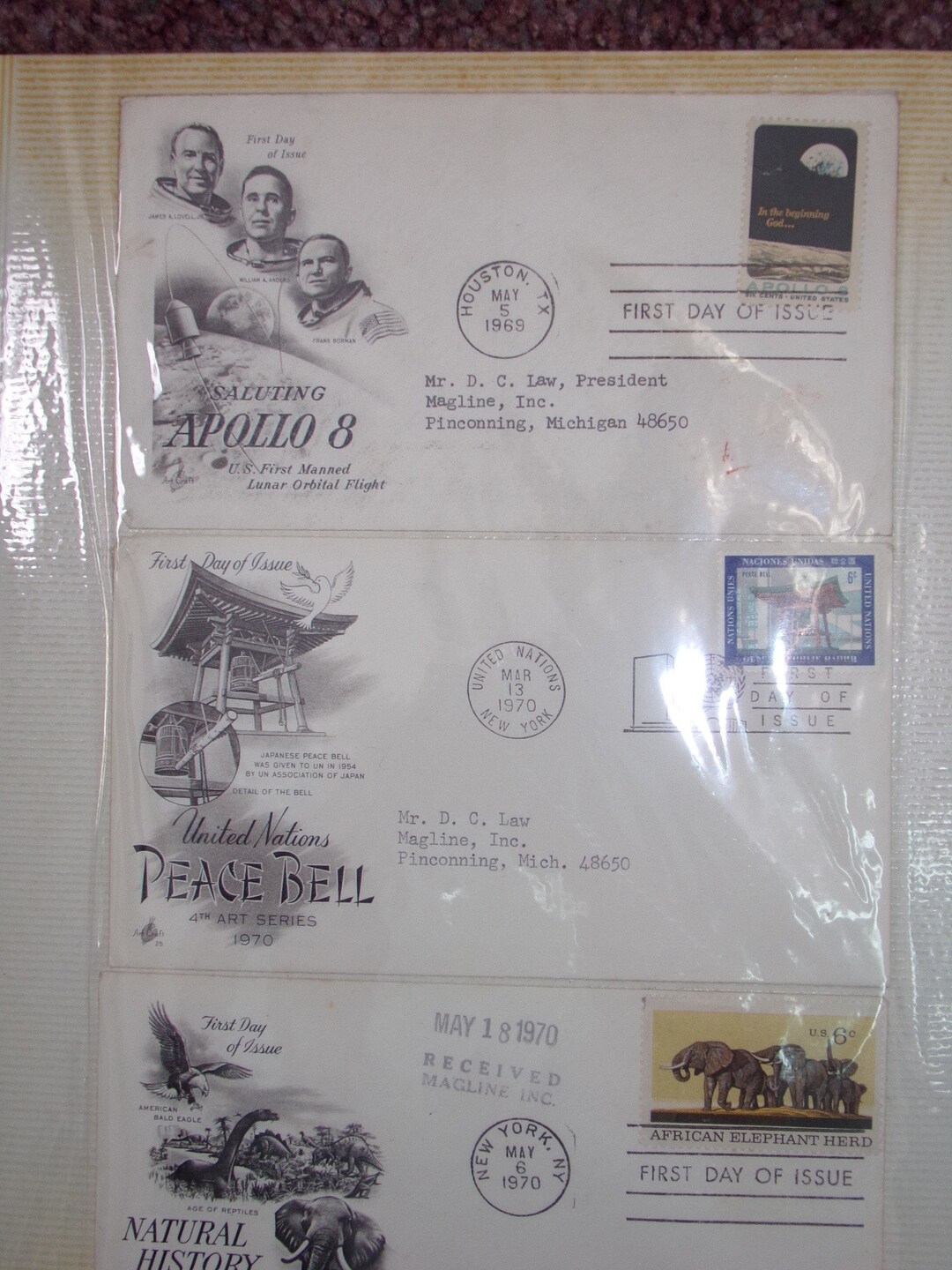 Vintage First Day Issue Stamp / Collectible Issue Stamps / Apollo 8 ...