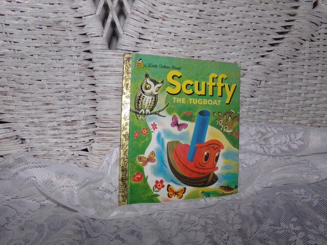 Vintage Little Golden Books / Scuffy the Tug Boat Book / Kids Books ...