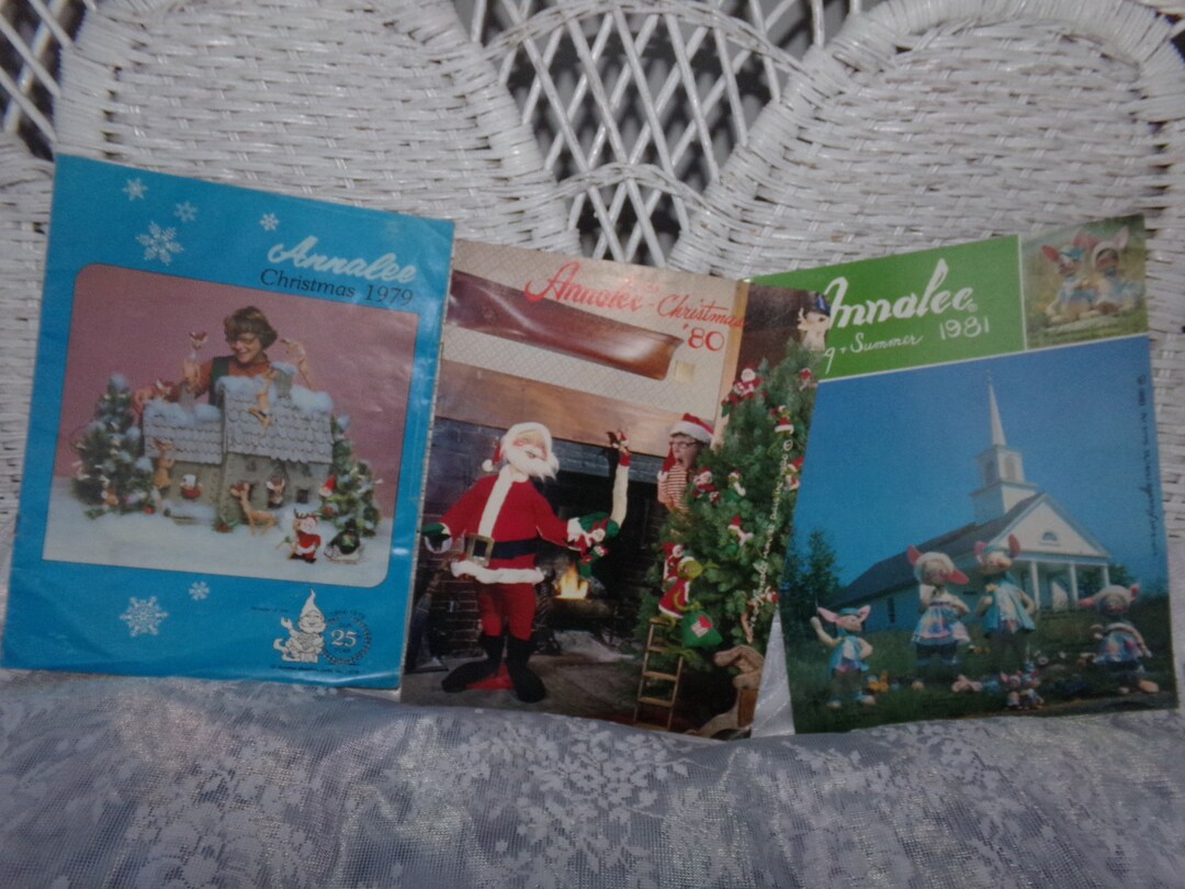 Vintage Annalee Doll Catalogs / Set of 3 Annalee Dolls / Years 1979 ...