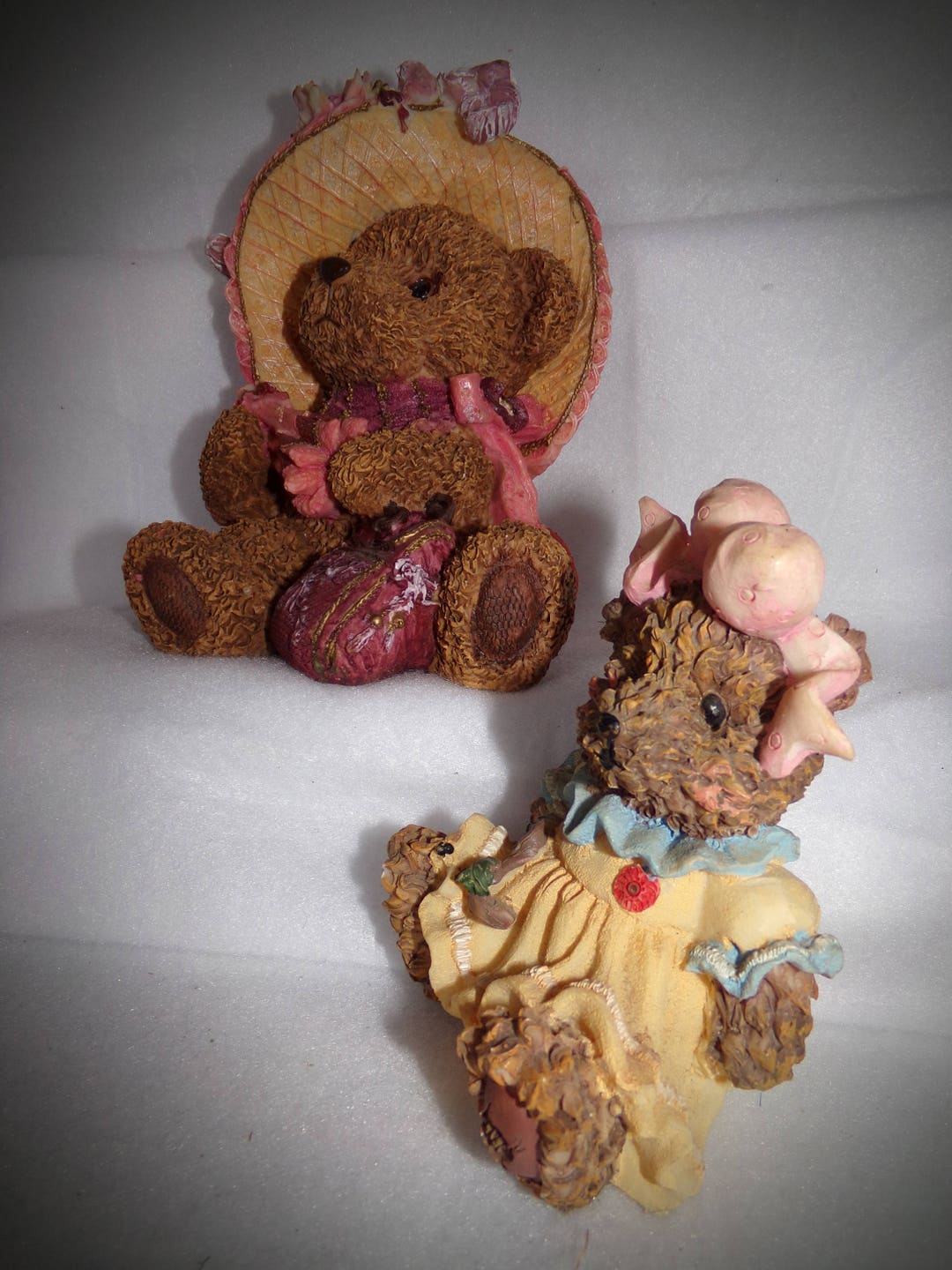 Boyds Bear Collection Set of 2 Girl Bears / Boyds Bear Resin ...