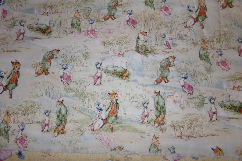 Beatrix Potter Fabric / Mother Goose Fabric / 2 Pieces of the Story ...