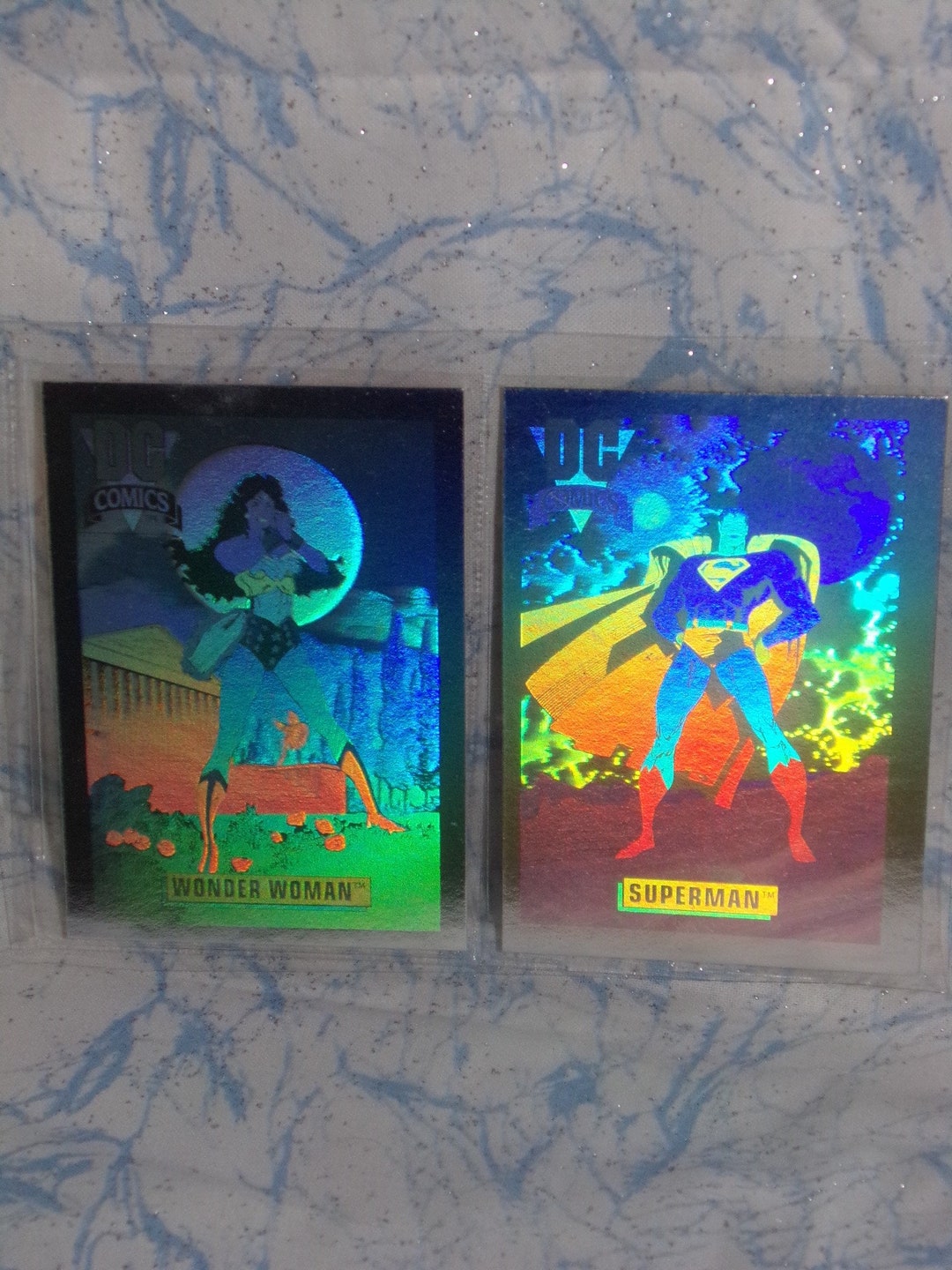 Wonder Woman & Superman Trading Cards / Hologram Trading Cards / DC ...