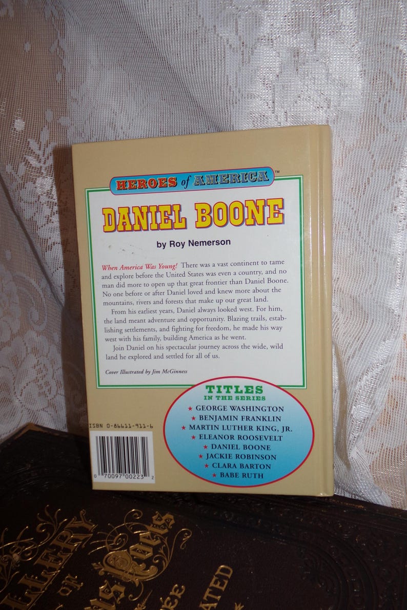 Vintage Children's Book / Daniel Boone Book / Heroes of America Book - Etsy