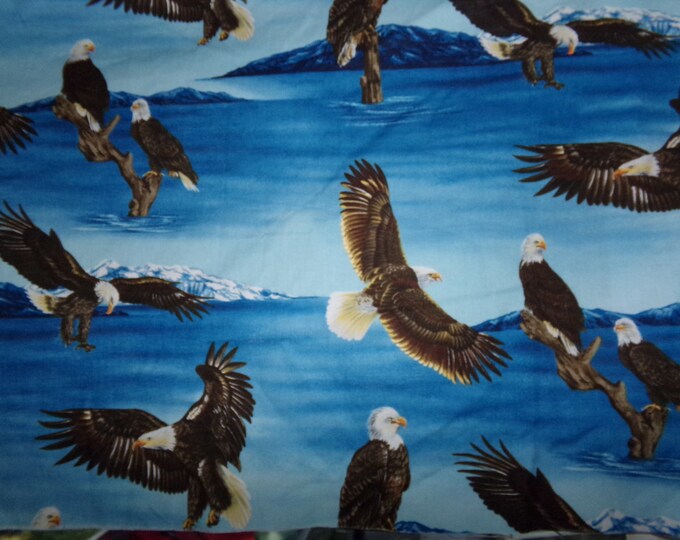 Bald Eagle Fabric / National Bird Fabric / Bird Fabric / American Eagle ...
