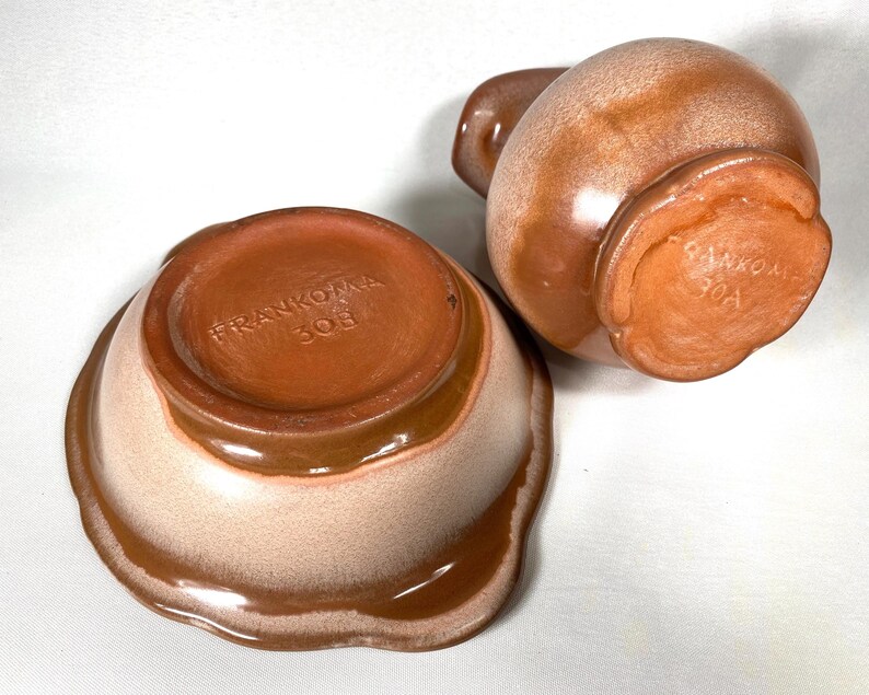 Vintage Frankoma Pottery Water Pitcher & Basin, Earthenware 1970s .6” X ...
