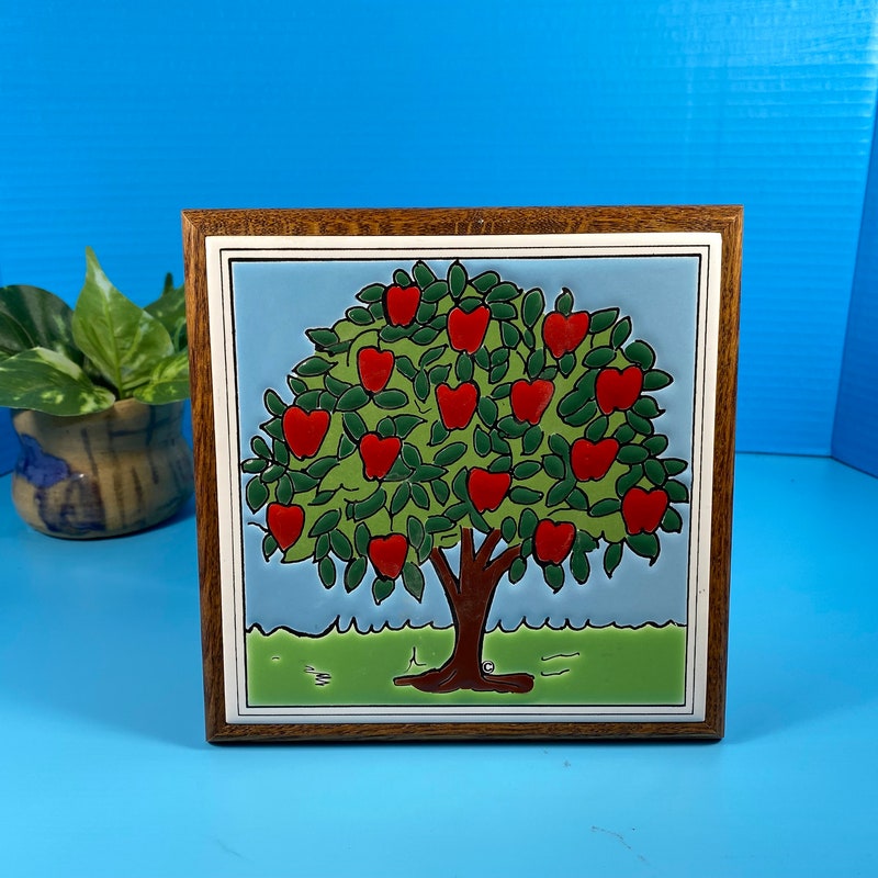 Apple Ceramic Tiles - Etsy