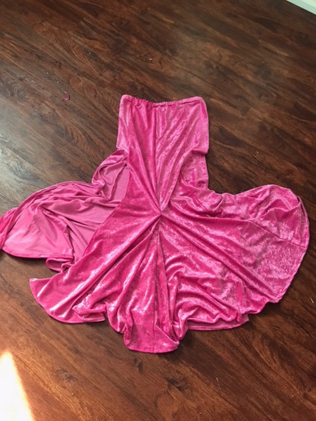 Unadorned Hand Made Mermaid Style Belly Dance Skirt Hips 30-36 ...