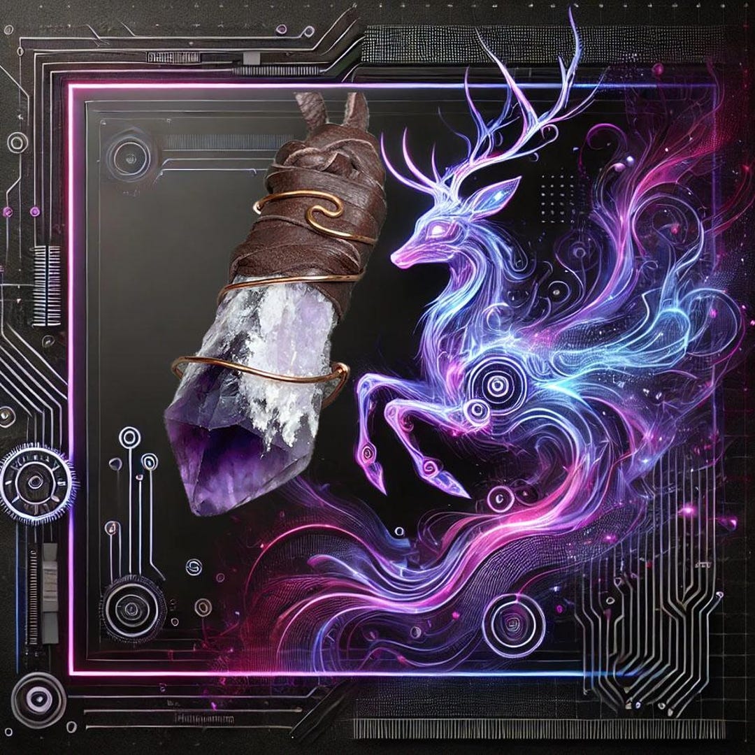 Amethyst Necklace: Gateway to the Ethereal Realms - Etsy