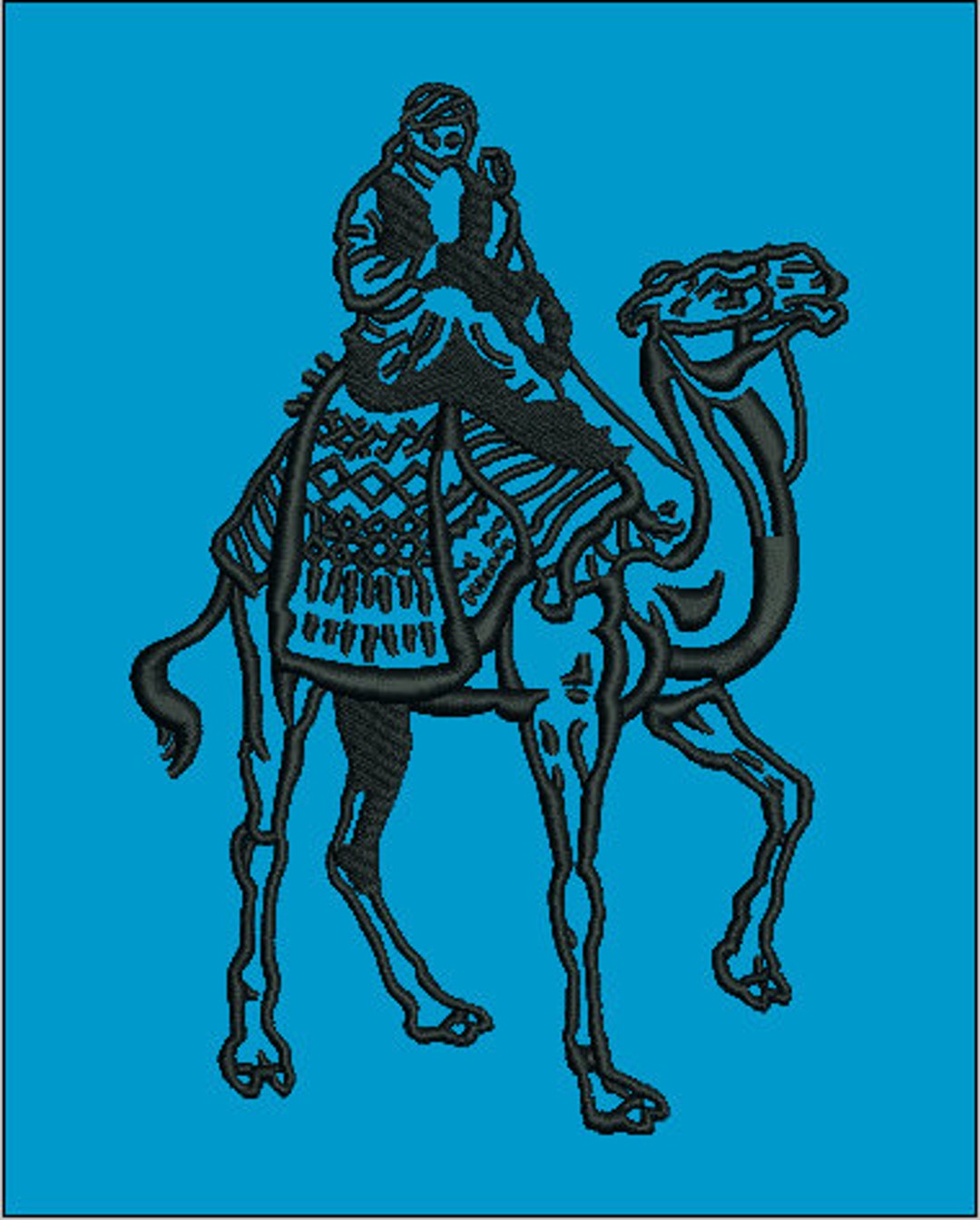 Camel Embroidery Design - Etsy