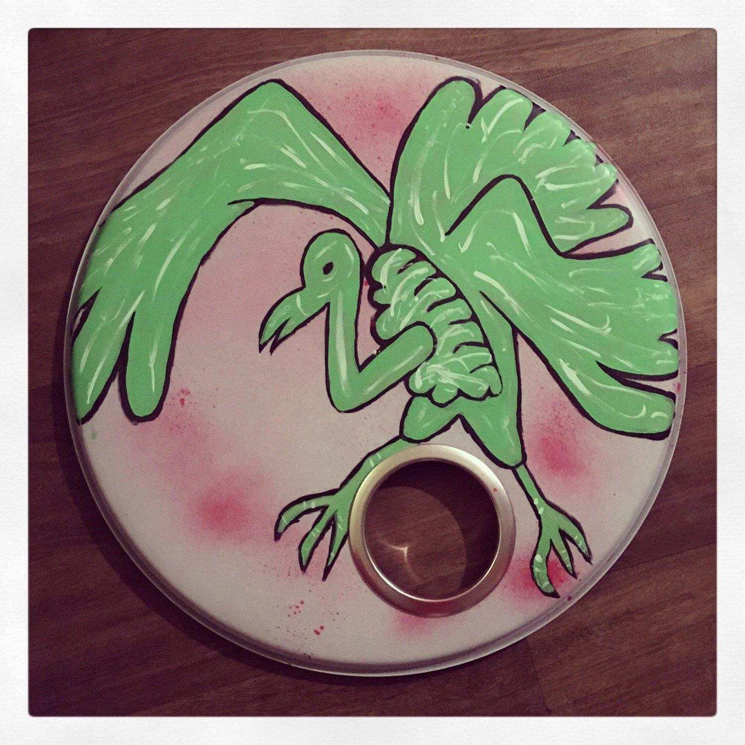 Thump- Original Custom-painted Drum-head - Etsy