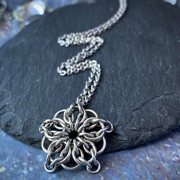 Chainmaille Pendant - Etsy
