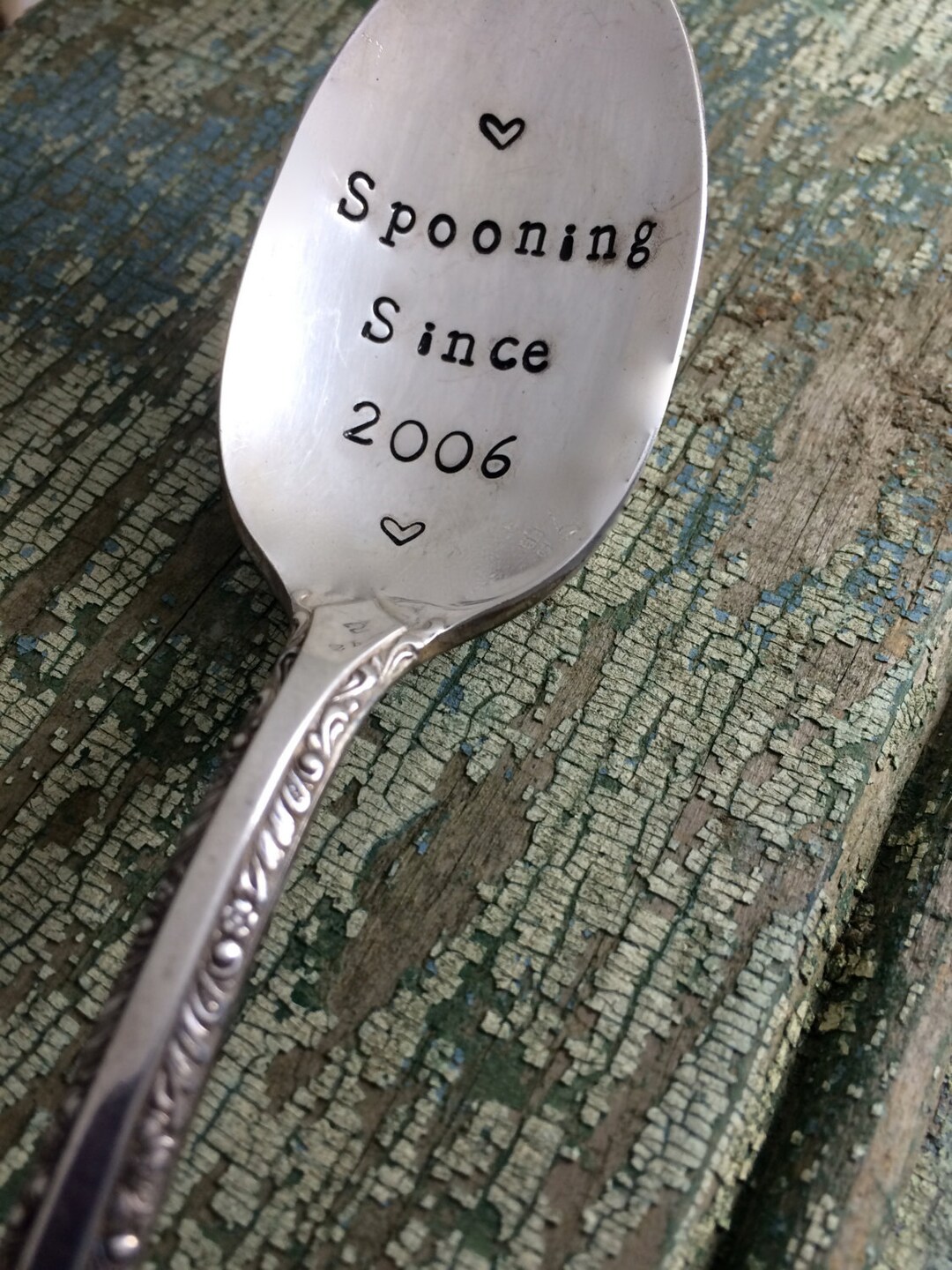 Hand Stamped "spooning Since…" Spoon, Vintage Spoon Hand Stamped - Etsy