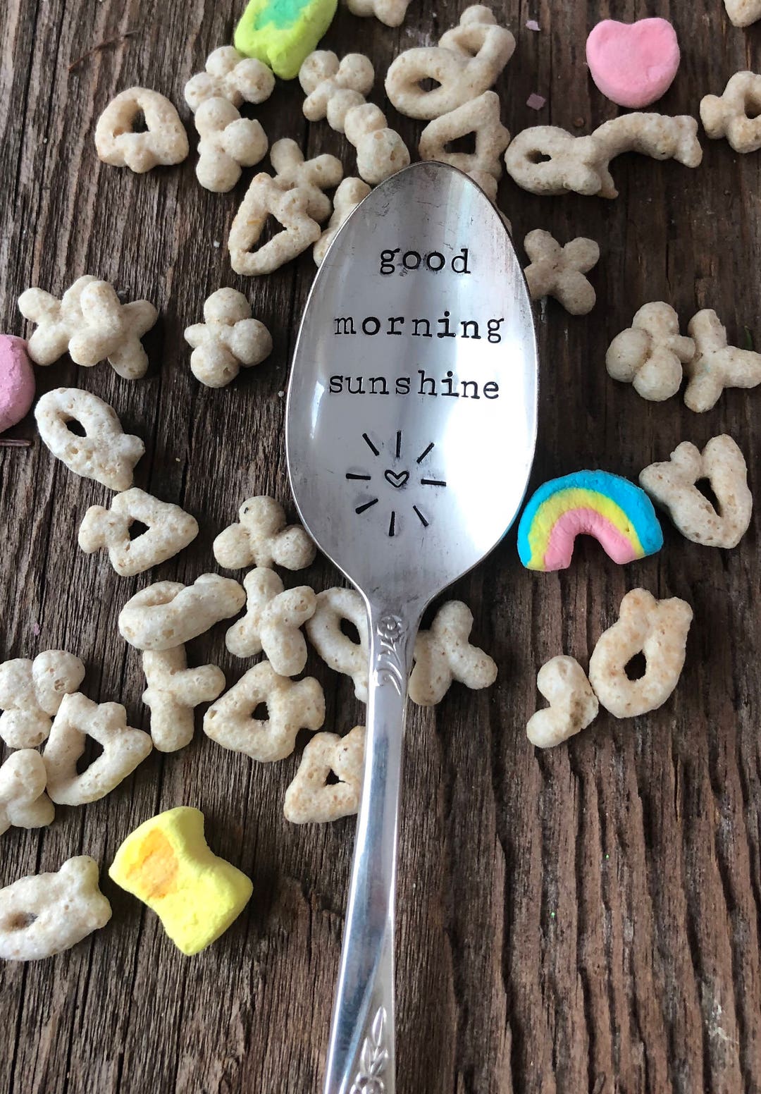 Hand Stamped Spoon, Vintage Spoon Hand Stamped With Your Message - Etsy