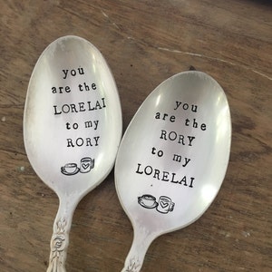 Gilmore Girls Lorelai and Rory Hand Stamped Vintage Spoon Set - Etsy