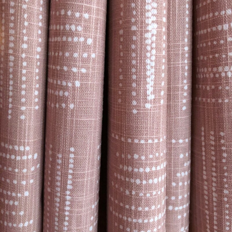 Dusty Rose Curtains - Etsy