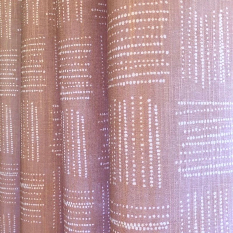 Dusty Rose Curtains - Etsy