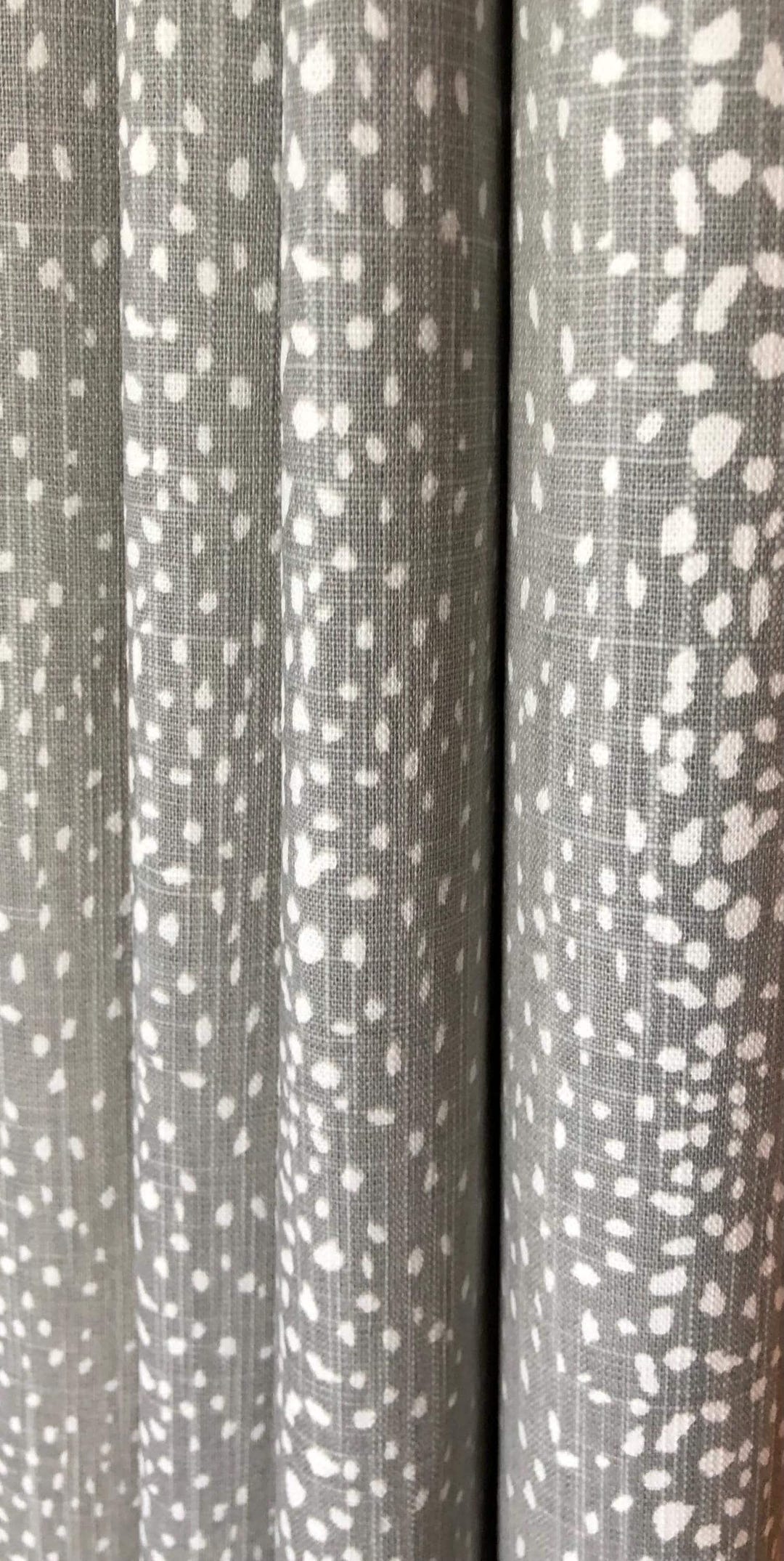 French Grey Antelope Curtains, Cafe Kitchen Panels, Window Treatments ...