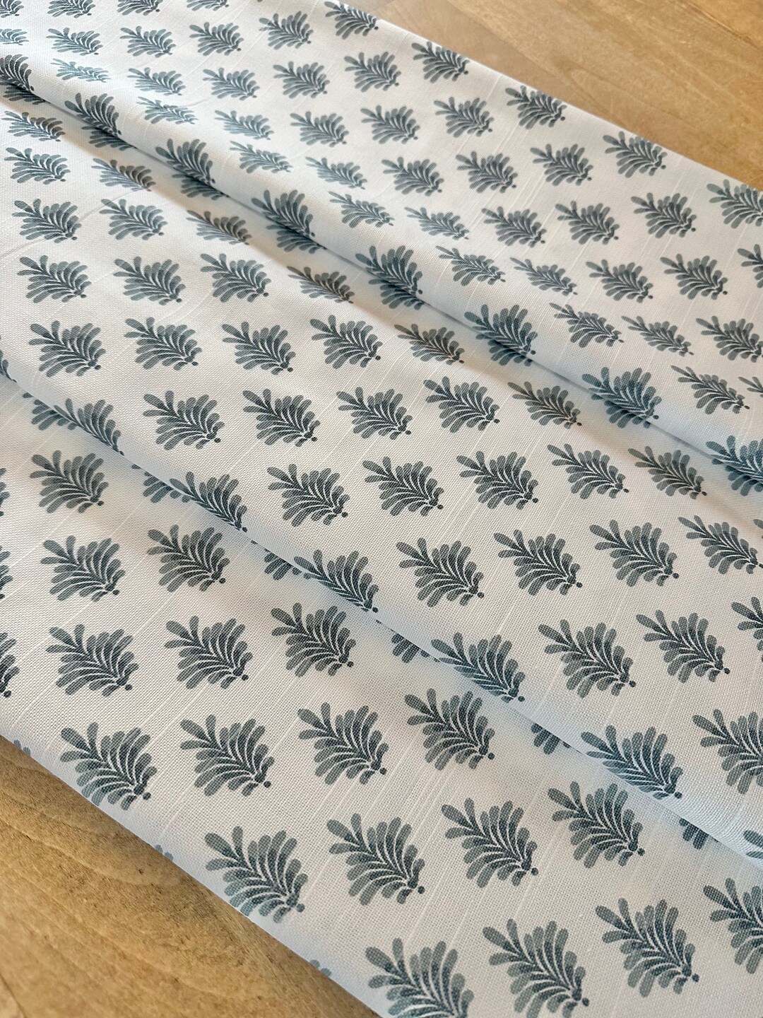 USA Curtains Dyann Block Print Cotton Slub linen-appearance - Etsy