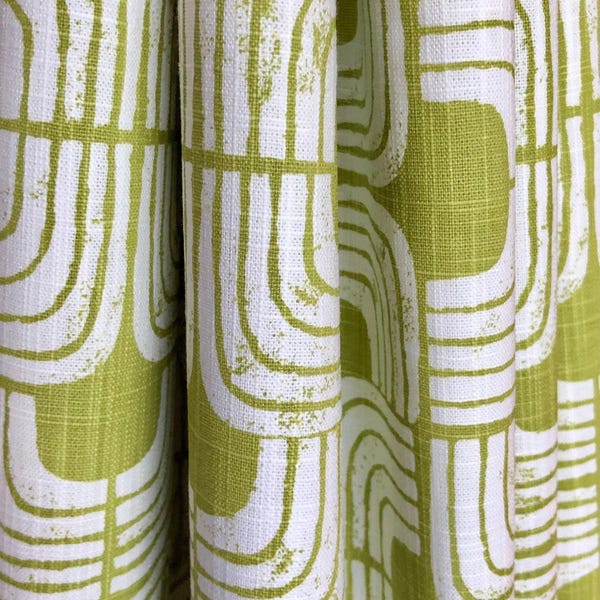 Chartreuse Curtains - Etsy