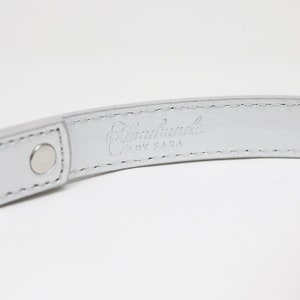 Silver Dog Leash, Pet Wedding Accessory, Silver Leather Leash, Dog ...