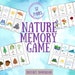 Printable Nature Themed Memory Game | Fun and Educational Game for Kids ...