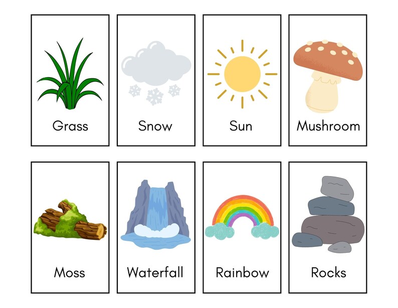 Printable Nature Themed Memory Game | Fun and Educational Game for Kids ...