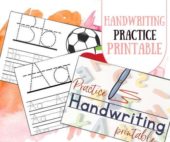 Printable Handwriting Practice Digital Handwriting Worksheet - Etsy